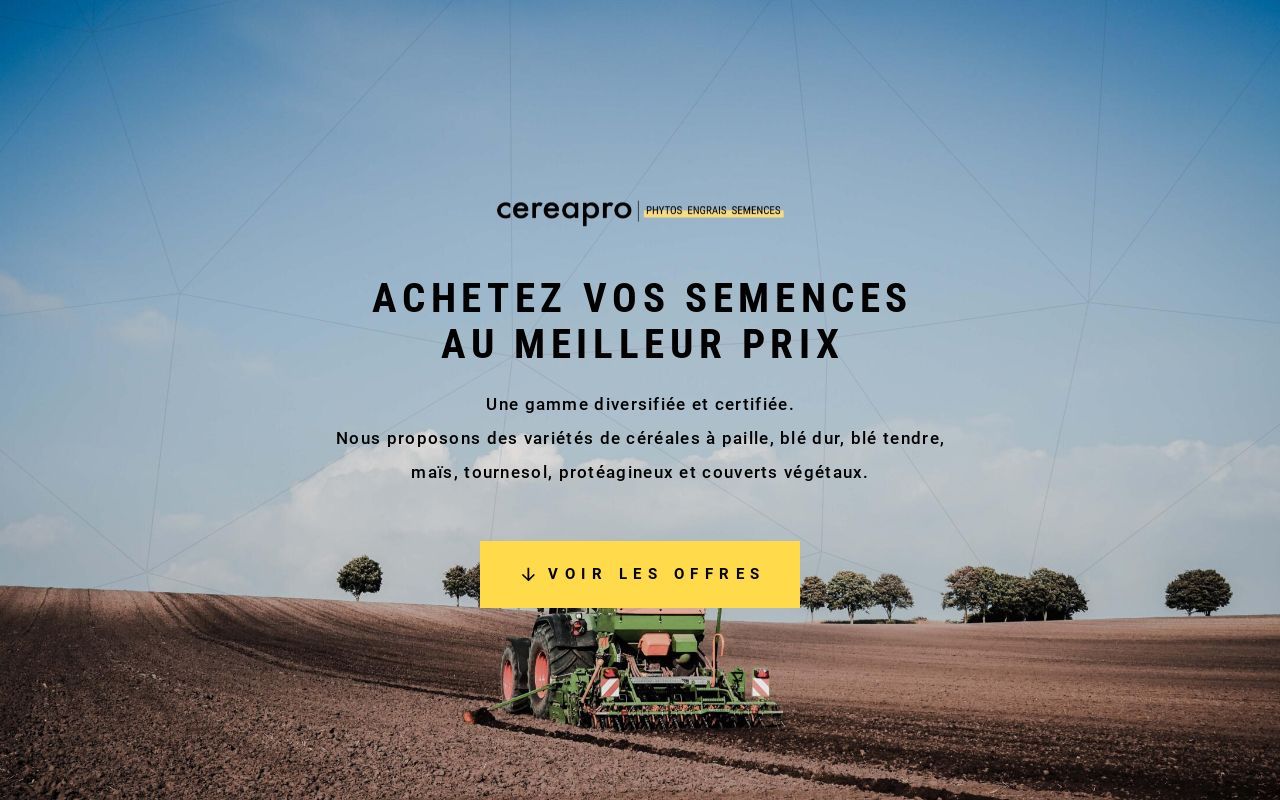 Notre gamme de semences | Cereapro
